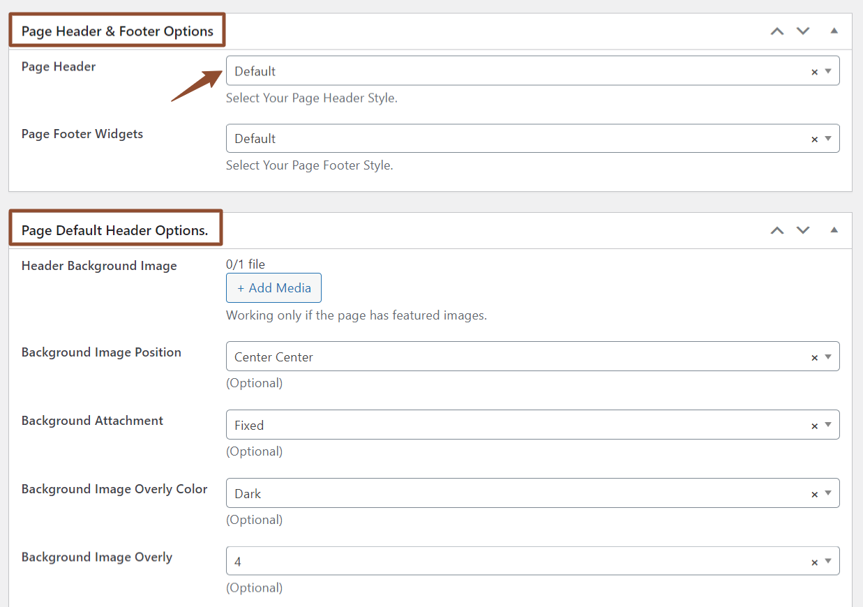 Multi Page/Separate Page Setup – Artefact Theme Documentation